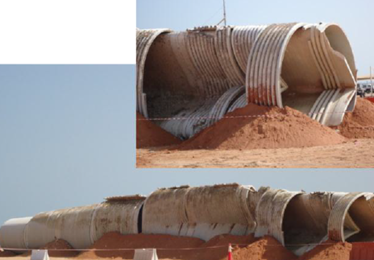 Design of intakes and outfalls to avoid risks during operation